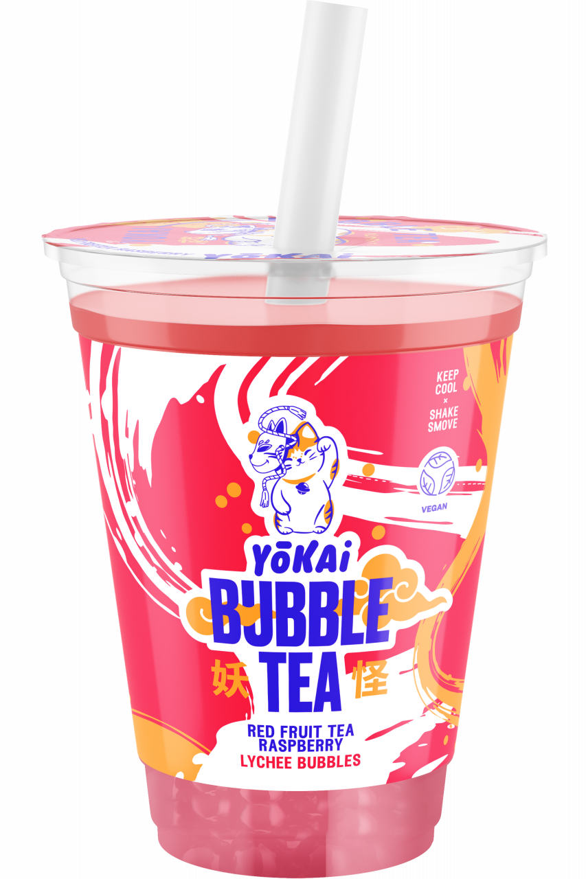 Red Fruit Tea Raspberry - YOKAI Bubble Tea